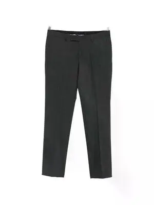 Karl Lagerfeld Pressed-crease Tailored Trousers - Grey
