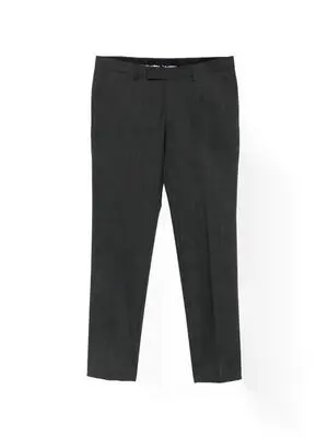 Karl Lagerfeld Pressed-crease Tailored Trousers - Grey