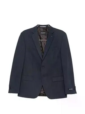 Karl Lagerfeld Single-breasted Notch-lapel Blazer - Blue