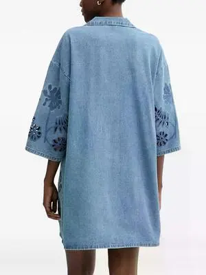 Munthe Bellar Embroidered Cut-out Mini Dress