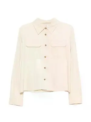 Liviana Conti Button-fastening Chest-pocket Shirt - Neutrals