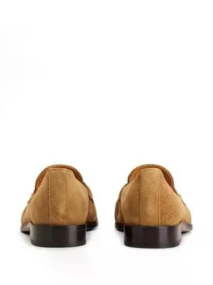 TOD'S Logo-appliqué Suede Loafers