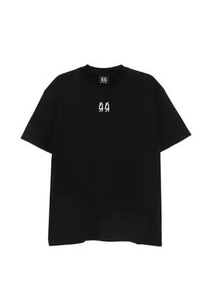 44 LABEL GROUP Logo-print Short-sleeve T-shirt - Black