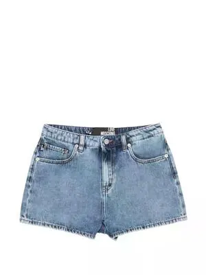 Moschino Heart-patch Denim Shorts