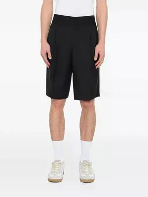 Balenciaga Pleated Tailored Shorts - Black
