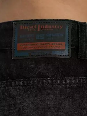 DIESEL® Faded Frayed-hem Midi Skirt