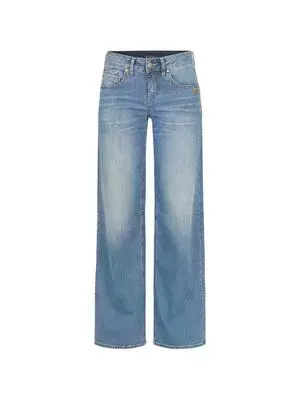GANG River Faded-effect Wide-leg Jeans