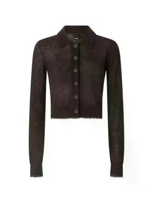 Pinko Button-down Polo Cardigan - Brown