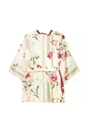 Antonio Marras Floral-print Belted Jacket