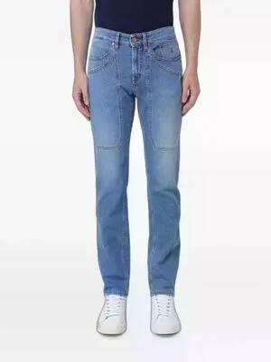 JECKERSON Skinny Fit Paneled Jeans