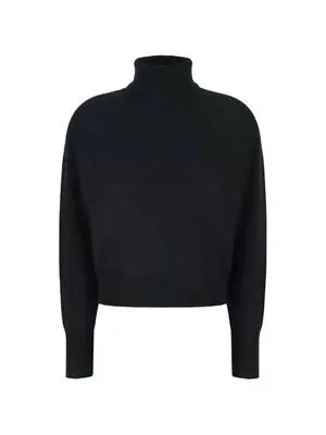 VANISÈ Roll-neck Knitted Sweater - Black