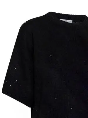 Brunello Cucinelli Sequin Embellished Kimono-sleeve Sweater - Black