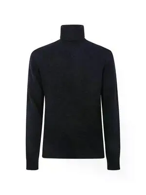 NUUR Turtle-neck Wool Sweater - Black