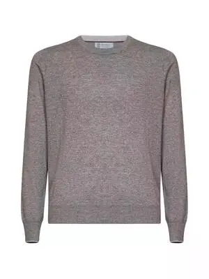 Brunello Cucinelli Cashmere Crew-neck Sweater - Grey
