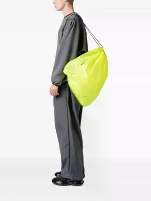 YOSHIOKUBO Large Stupa Logo-print Drawstring Tote Bag