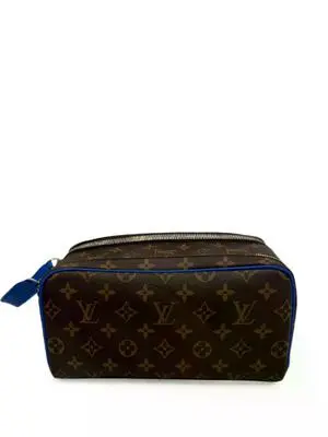 LOUIS VUITTON Monogram Dopp Kit Toiletry Bag - Brown