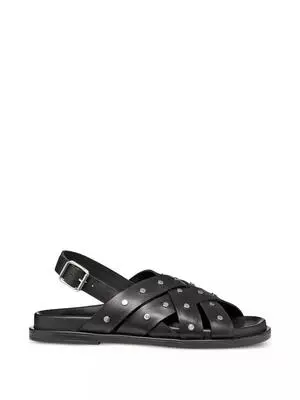 Geox Adelash Crossover-strap Sandals With Stud Embellishment