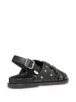 Geox Adelash Crossover-strap Sandals With Stud Embellishment
