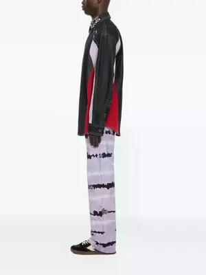 Off-White Crystal-embellished Color-block Jacket