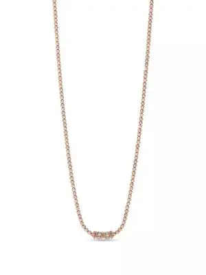 OFFICINA BERNARDI Moon Diamond And Ruby Necklace - Pink
