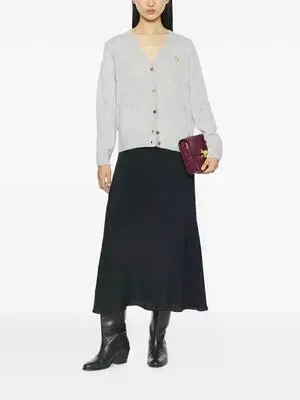 Maison Kitsuné V-neck Cardigan With Embroidered Fox Patch