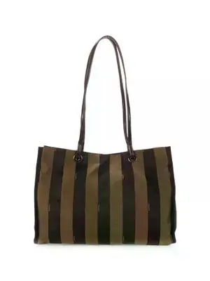 Fendi Pequin Shopper Shoulder Bag