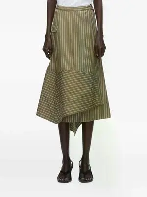 3.1 Phillip Lim Striped Asymmetrical Skirt