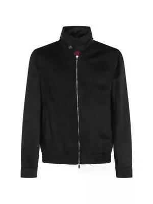 Brunello Cucinelli Button-collar Zip-up Jacket - Grey