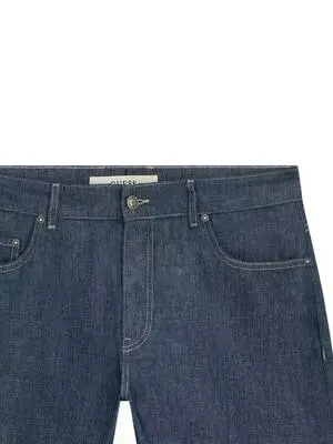 Guess Logo Patch Denim Shorts