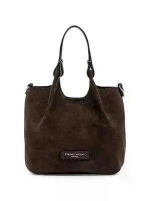GIANNI CHIARINI Dua Suede Tote Bag - Brown