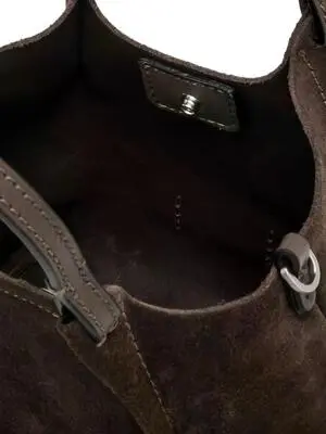 GIANNI CHIARINI Dua Suede Tote Bag - Brown