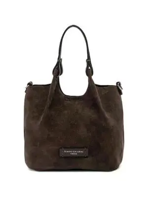 GIANNI CHIARINI Dua Suede Tote Bag - Brown