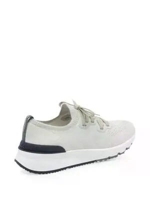 Brunello Cucinelli Knitted Lace-up Sneakers