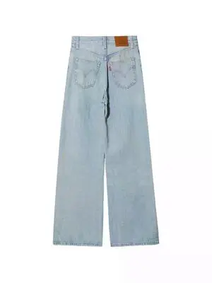 LEVI'S Ribcage Distressed Wide Leg Jeans