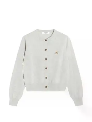 Maison Kitsuné Logo-patch Cardigan - Grey