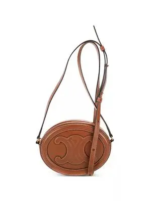 Celine Triomphe Oval Cross Body Bag - Brown