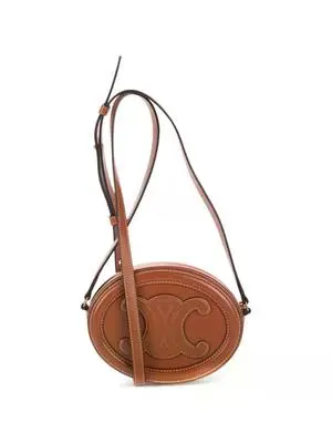 Celine Triomphe Oval Cross Body Bag - Brown
