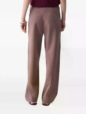 Liu Jo Pink Sequin Logo Wide Leg Track Pants