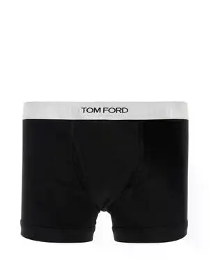 TOM FORD Logo-waistband Boxers - Black