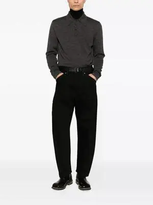 LEMAIRE Long-sleeve Wool Polo Shirt