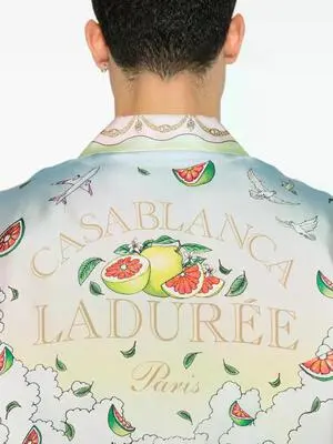 Casablanca Ladurée Tree-print Shirt