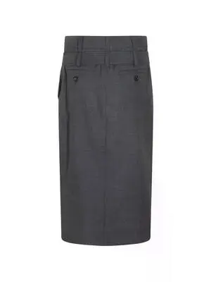 Brunello Cucinelli Belted Midi Skirt