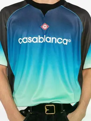 Casablanca Gradient Logo Print T-shirt