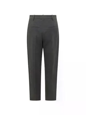 Brunello Cucinelli Pleated Tapered Trousers - Grey