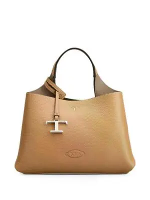 TOD'S Micro Leather Tote Bag - Brown