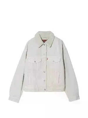 LEVI'S Sherpa-collar Denim Jacket - Neutrals