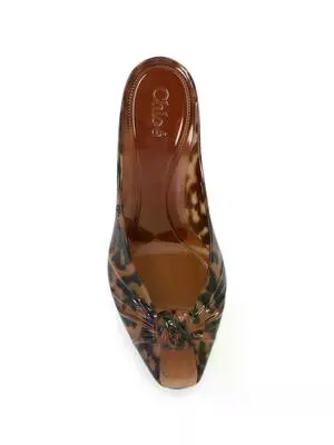 Chloé Jelly Tortoiseshell-effect Sandals