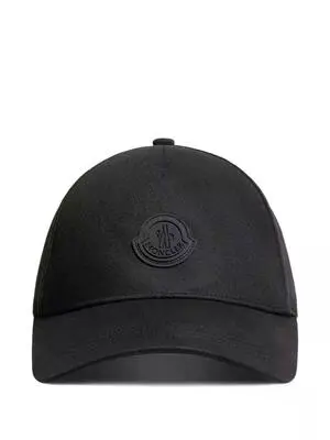 Moncler Logo Patch Baseball Cap - Black