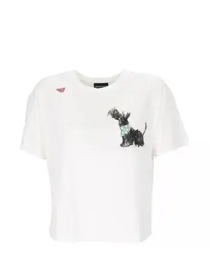 Emporio Armani Printed Dog T-shirt - White