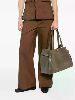 Yuzefi Gyoza Suede Knotted-strap Tote Bag